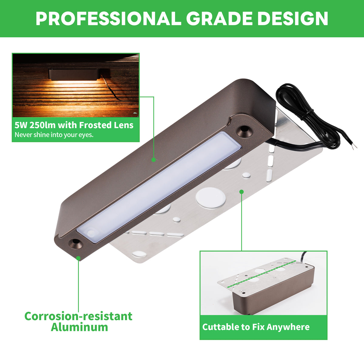 Step & Deck Lights | Aluminum 12V Outdoor Safety – Varmtalys Lighting